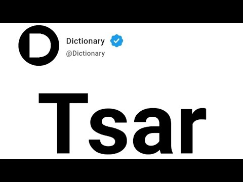 Tsar Meaning In English
