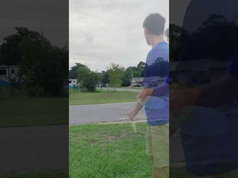 I mean how many times can you hit medal from 135 ft!!! #discgolf #viral #shorts