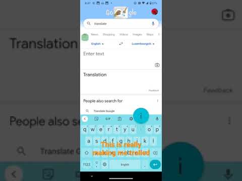 I translated is into Luxembourgish it made me get trolled