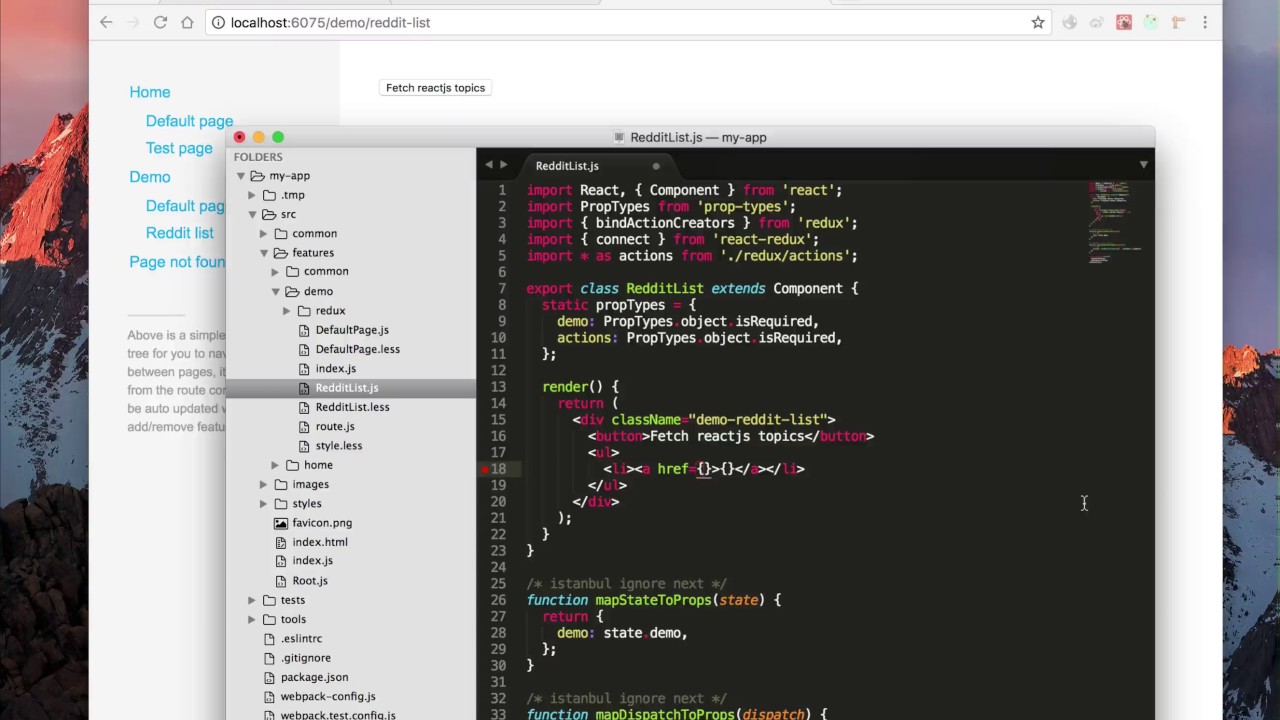 Rekit example: Reddit api usage.
