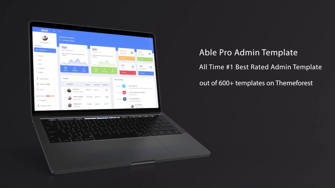Able pro 8.0 Bootstrap 4, Angular 9 & React Redux Admin Template