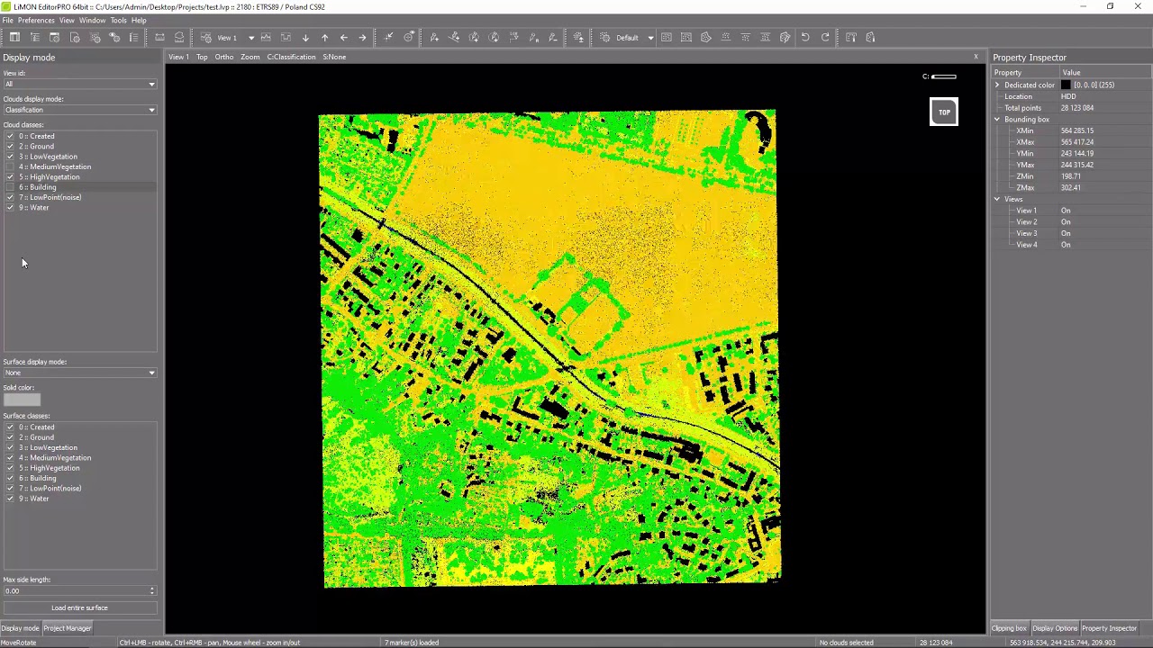 Display mode - Limon Point Cloud Software