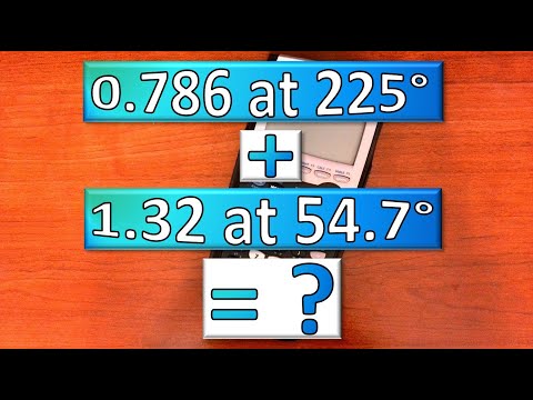 Graphing Calculator | Adding Vectors in the Form of Magnitude and Direction