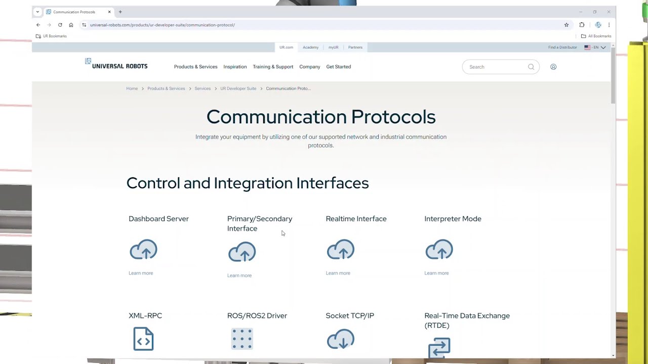 URSCript 5   Interface and remote URScript