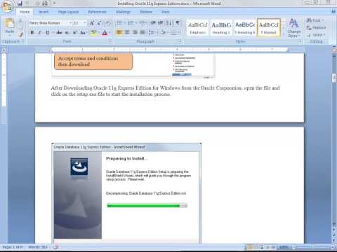 Downloading and Installing Oracle 11g Express Edition