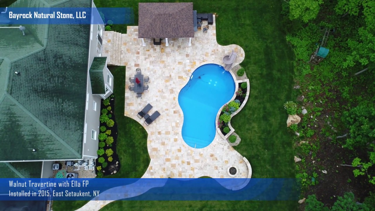 Walnut Travertine with Ella French Pattern