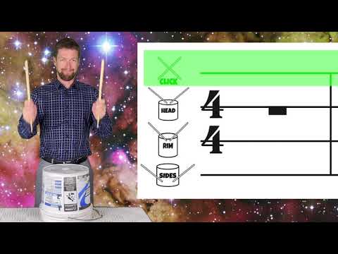 Bucket Drumming Notation 1 (2+3)