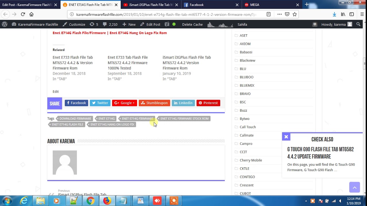 ENET E714G Flash File Tab MT6577 4 1 2 Version Firmware Rom