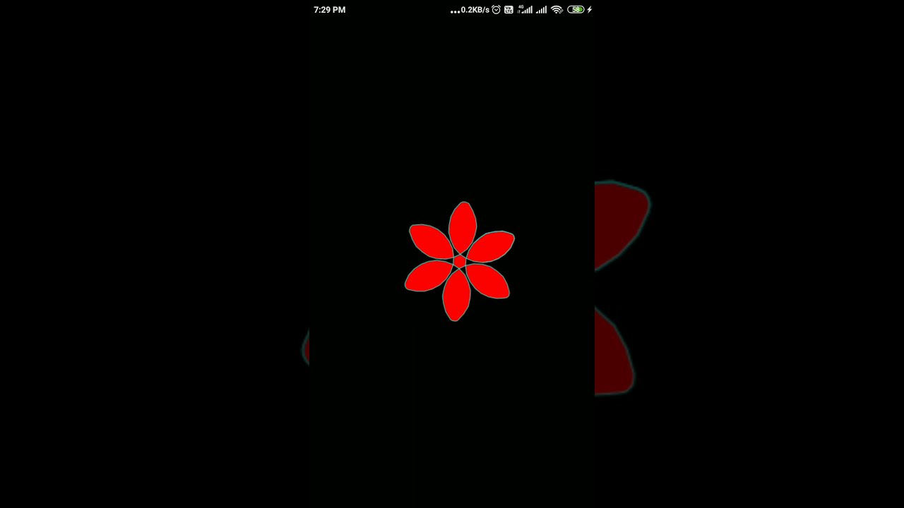 Simple 🌼 flower design using turtle module Python #python #shorts #sketch