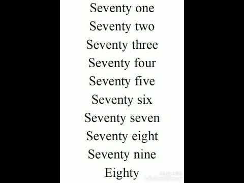 Seventy one.....