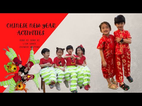 LION DANCE KIDS, homeschool activities for chinese new year, GONG XI GONG XI song