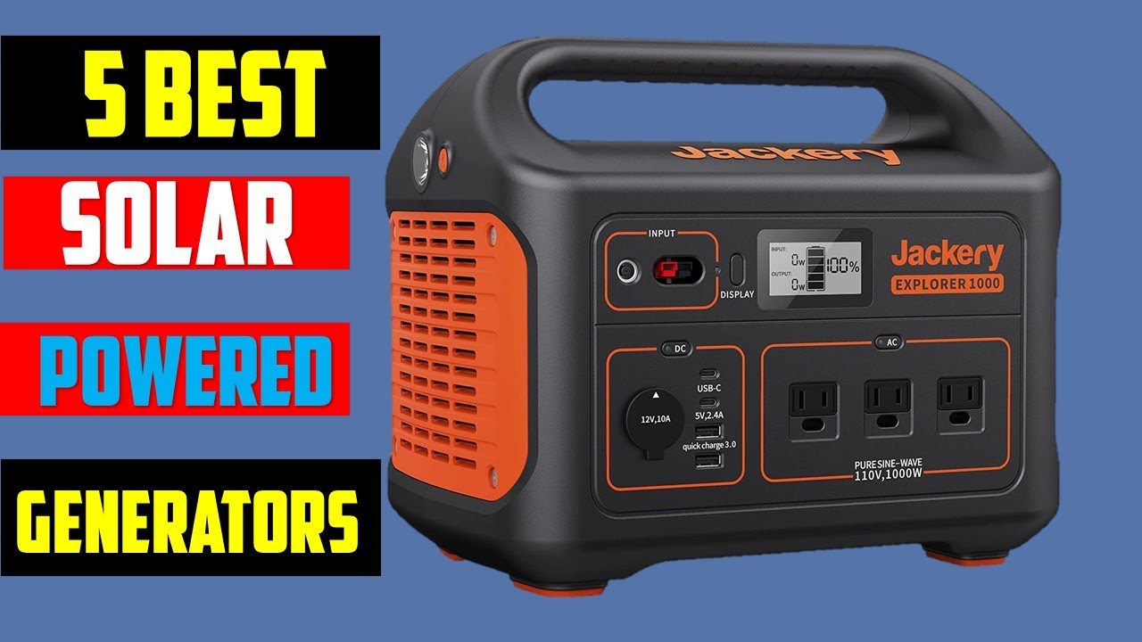 ✅Best Solar-Powered Generators In 2024 | Top 5 Best Solar-Powered Generator Reviews Of 2024 - to Buy