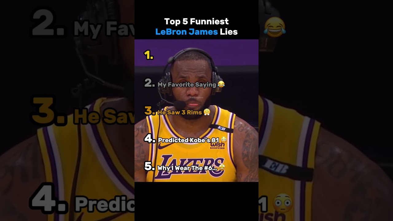 Top 5 Funniest LeBron James Lies 😭