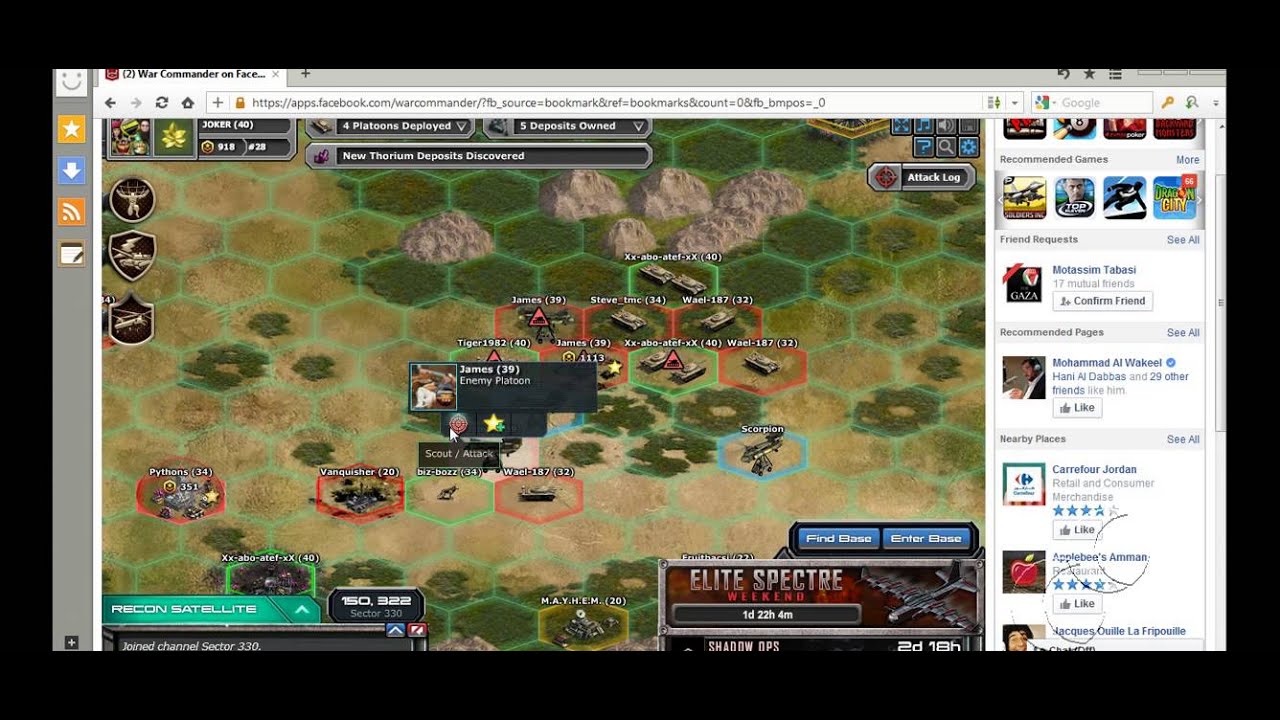 war commander james  sector 330