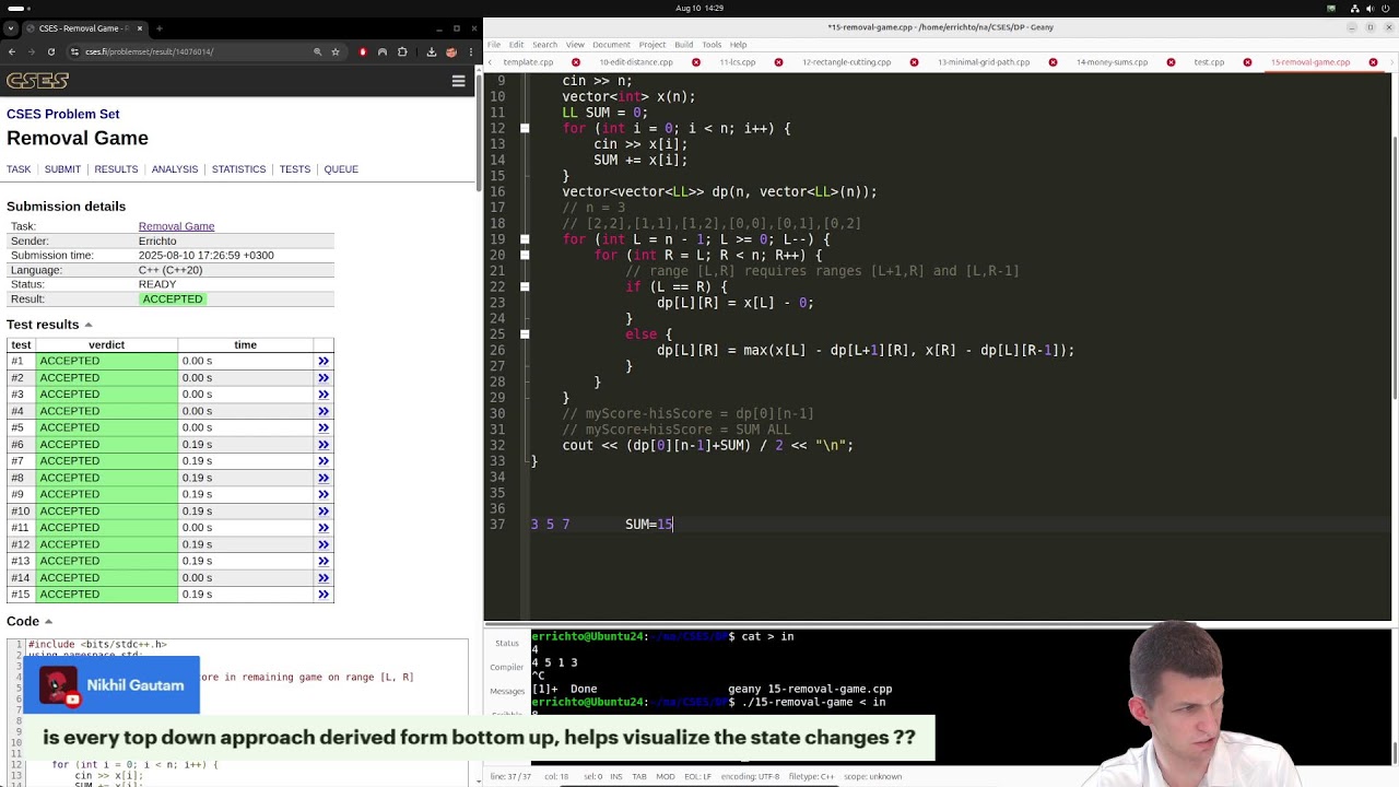CSES Dynamic Programming problems part II