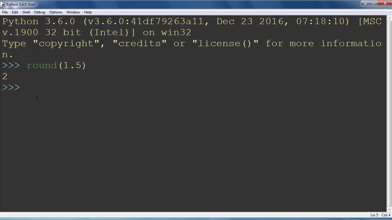 How to Round the Floating Point Number to the nearest integer in Python programming language