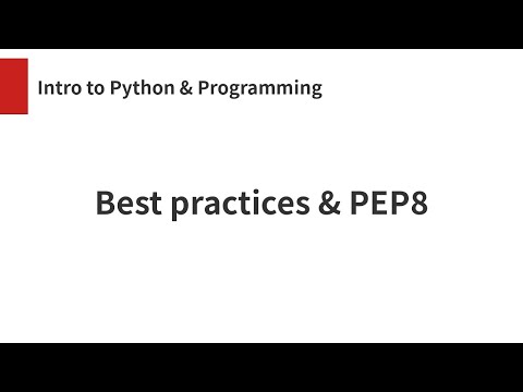 Best practices & PEP8