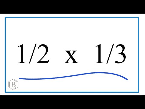 1/2 times 1/3 (One-Half times One-Third)