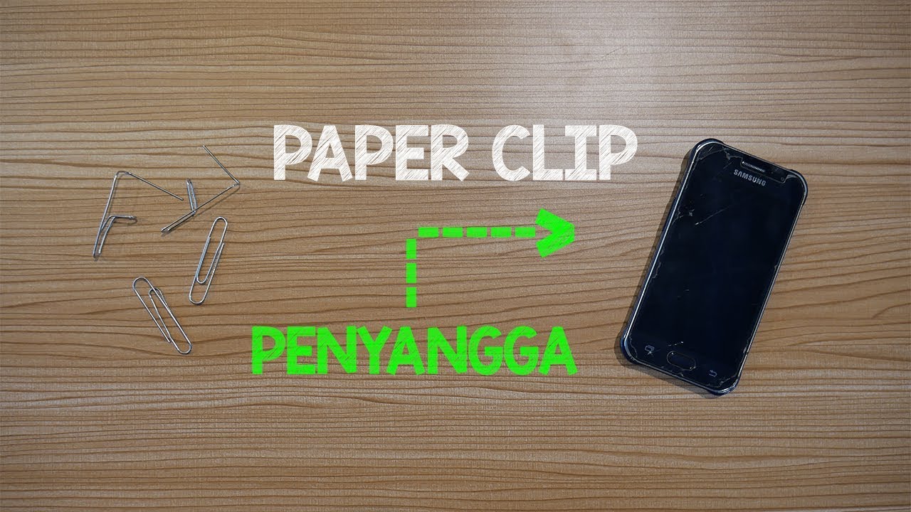 Paper Clip Penyangga Handphone - Tribun Video