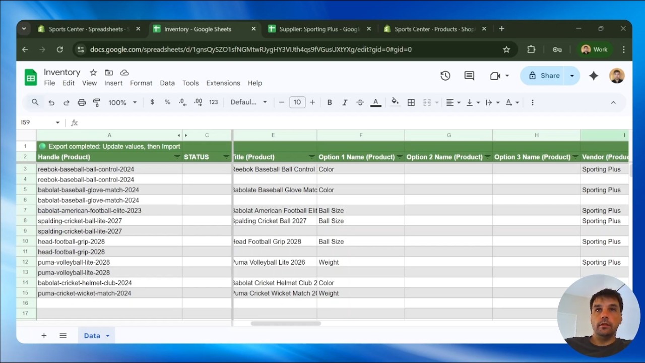 Bulk edit your Shopify store's data in Google Sheets