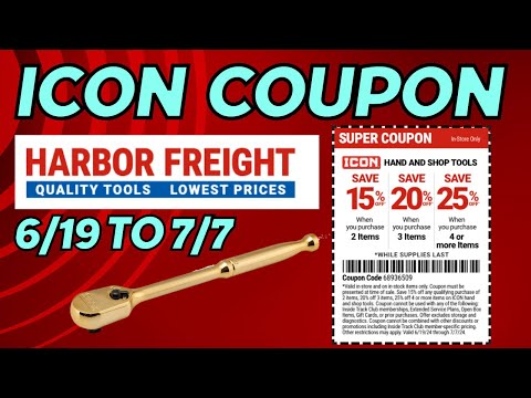 25% Off Harbor Freight ICON Coupon through 7/7!