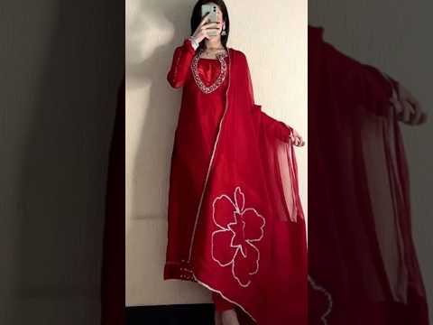 model inspired outfit✨ cutting and stitching/hand embroidery work /duppata designs