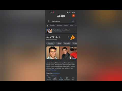 Joey tribbiani google trick