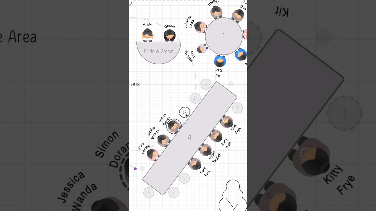 How to create a wedding seating chart easy #seatingarrangement #seatingarrangements #seatingchart