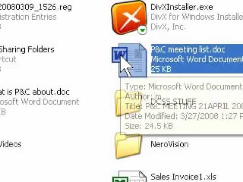 Organising Files & Folders In Windows XP.rv