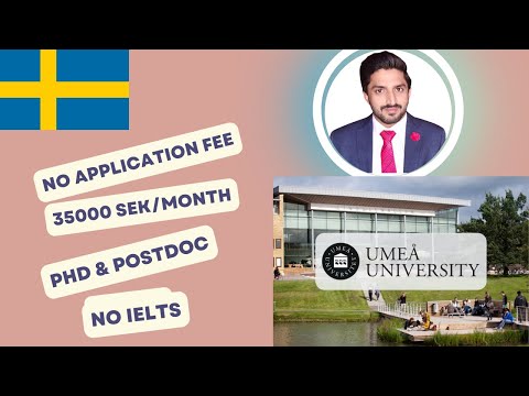 postdoc scholarship in sweden |phd scholarship in sweden |umea university| #fully funded scholarship