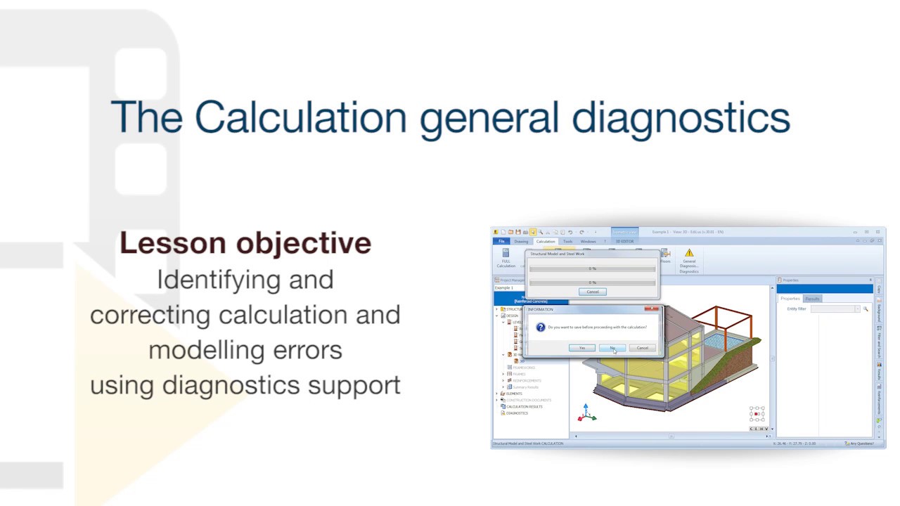 EdiLus Tutorial - The calculation's general diagnostics - ACCA software