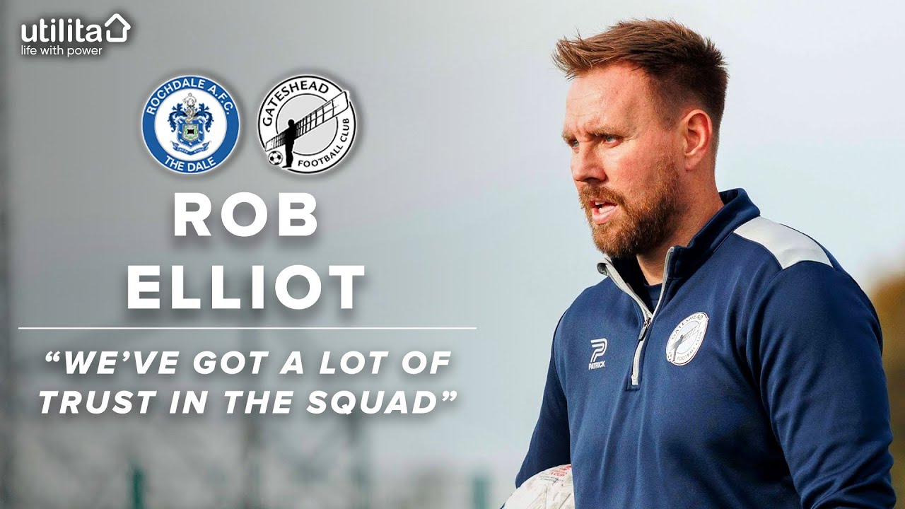 💬 "We've got a lot of trust in the squad" | Rob Elliot pre-Rochdale (A ...