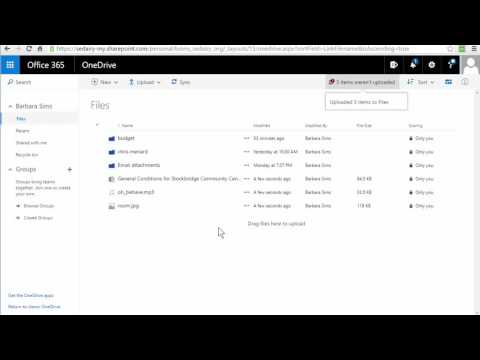 OneDrive - add files and create a folder by Chris Menard