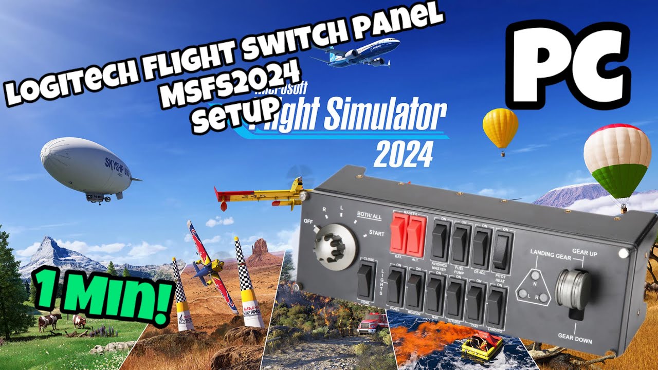 How to set up Logitech switch panel for FS2024￼
