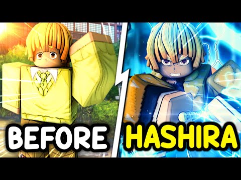 Going from NOOB to ZENITSU in Roblox Demon Slayer Demonfall!