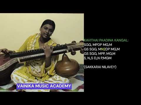 Sakkarai Nilavey Song Veena Tutorials | Youth | Shahen Khan | Vijay | Swaram For Sakkarai Nilavey