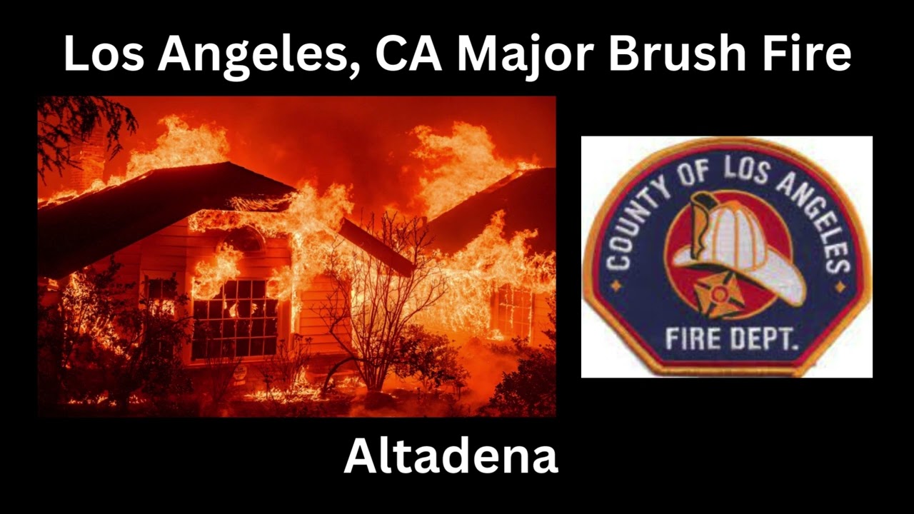 Los Angeles, CA Eaton Fire Initial Attack Command Audio 1/7/25