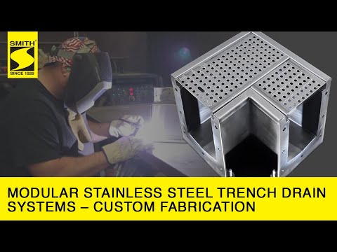Modular Stainless Steel Trench Drain Systems Custom Fabrication by Jay R. Smith Mfg. Co.