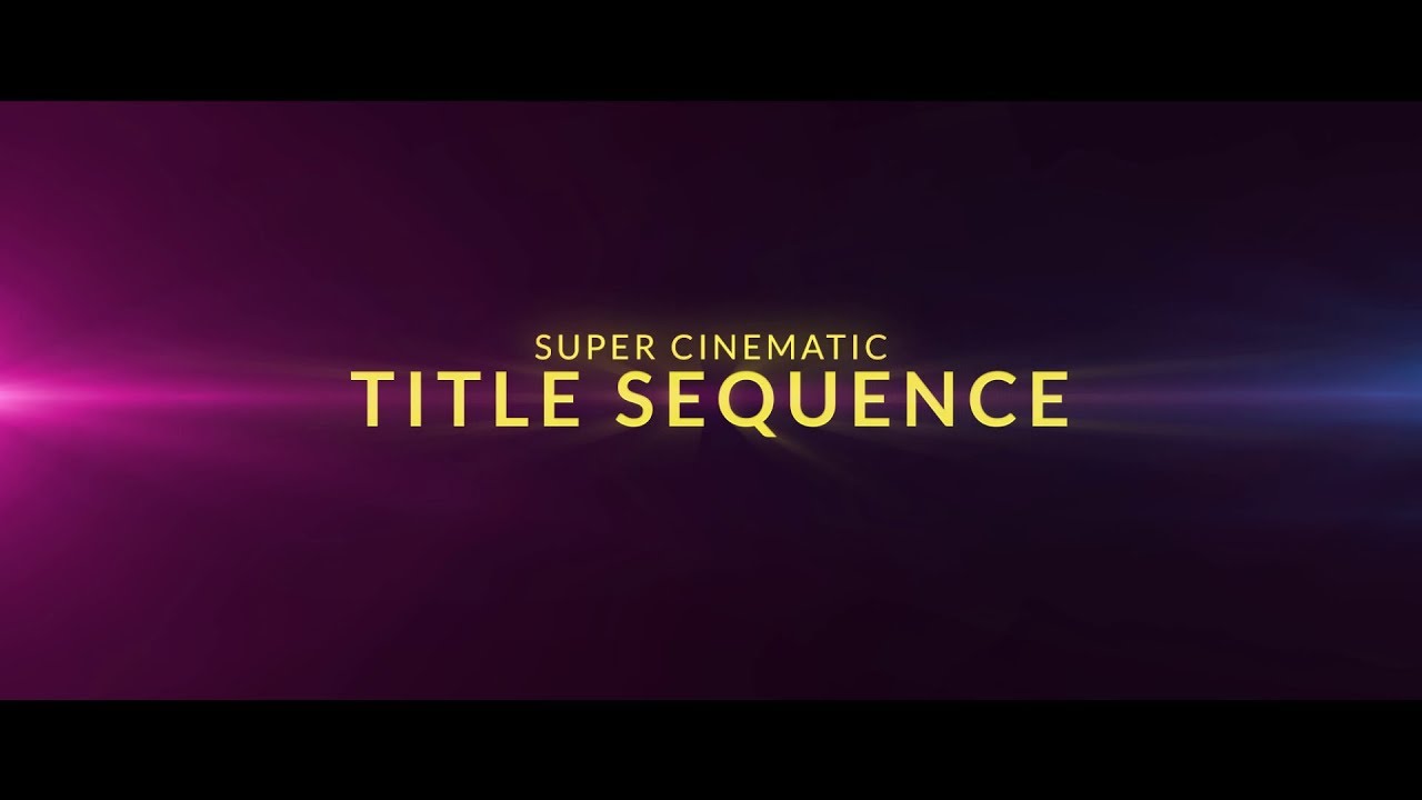 FREE Cinematic Trailer Title Template - After Effects