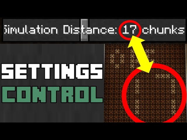Settings Controlled Selector Panel (Simulation Distance) Minecraft Map