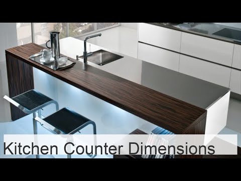 Kitchen bar dimensions: standard width of a kitchen island