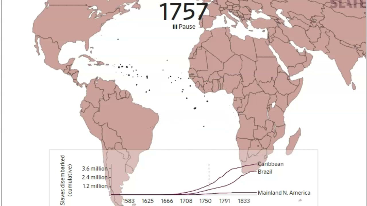 Slave trade time-lapse