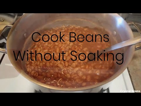 HOW TO COOK BEANS without SOAKING THEM | COOK BEANS FAST AND EASY | Crystal Evans