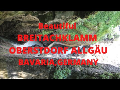 Beautiful BREITACHKLAMM in OBERSTDORF/ Allgäu,Bavaria Germany/Tourist Destination