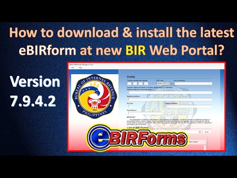 How to Download & Install the latest eBIRform Offline Package at new BIR WEB PORTAL?