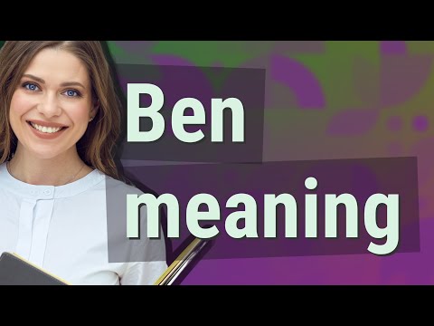 Ben | meaning of Ben