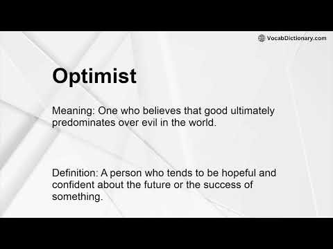 Optimist Meaning