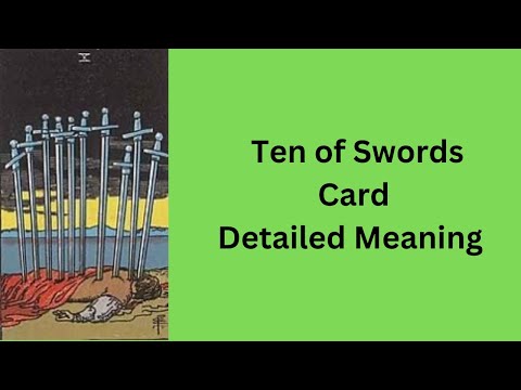 Ten of Swords — Tarot Card Meaning || Minor Arcana || Learn Tarot With Nidhi