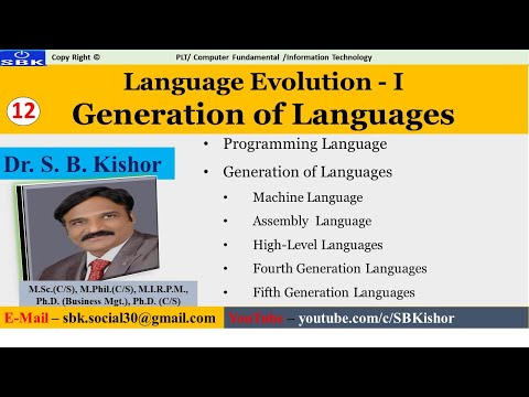 Generation of Languages (Language Evolution – I)
