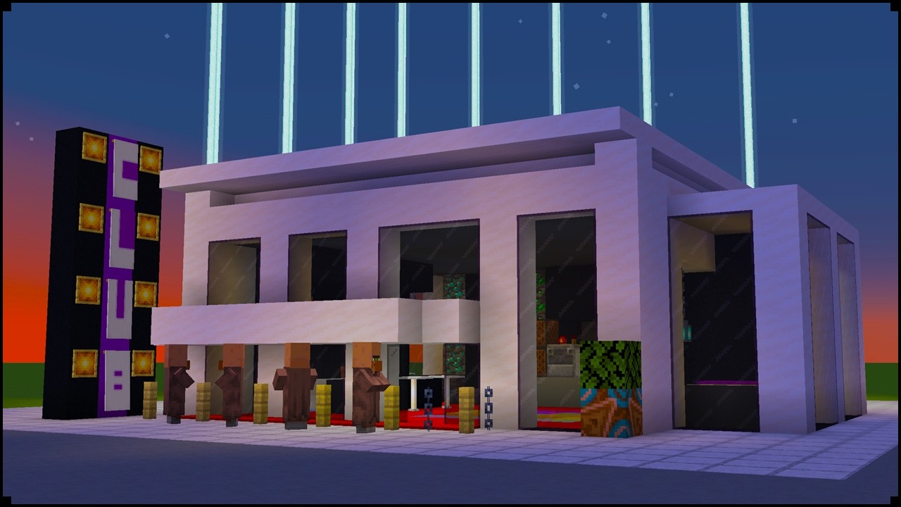How To Build a Night Club | City Tutorial "Including Interior ...